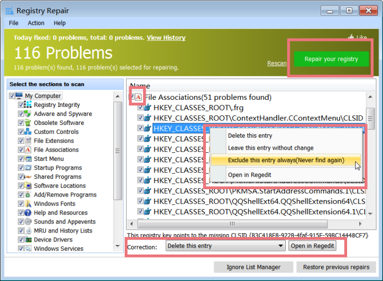 Registry Repair – Glarysoft Knowledge Base