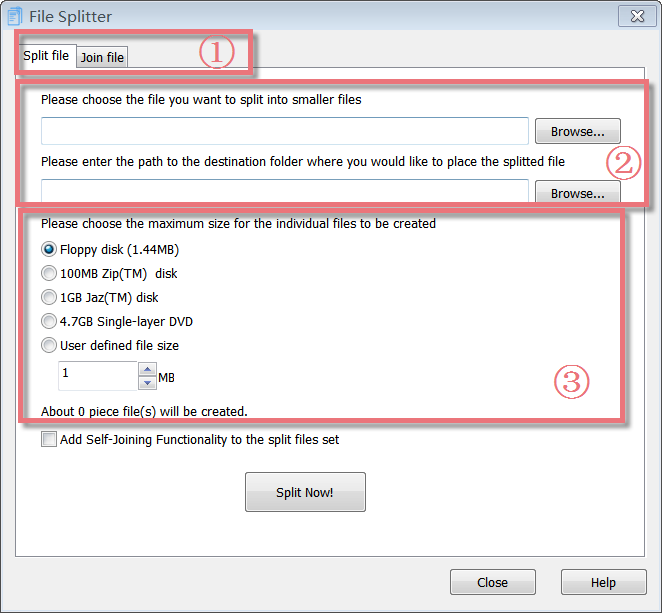 File Splitter And Joiner Glarysoft Knowledge Base