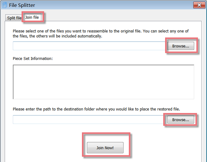 File Splitter and Joiner – Glarysoft Knowledge Base