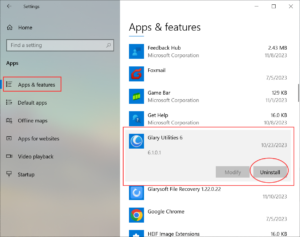 Uninstall – Glarysoft Knowledge Base