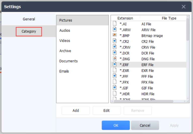 Glarysoft File Recovery Settings – Glarysoft Knowledge Base